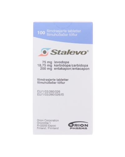Stalevo Tablett, filmdrasjert 75 mg/18,75 mg/200 mg 100 stk - Apotek 1