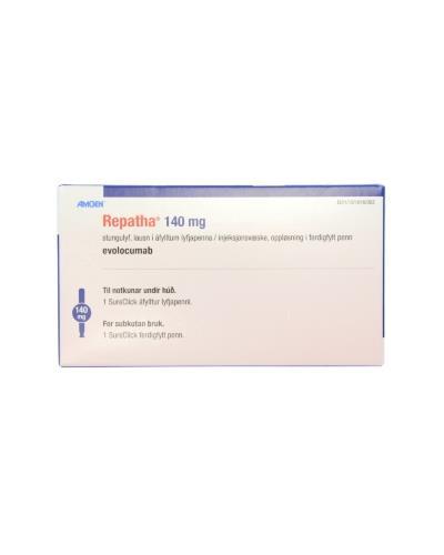 Repatha Injeksjonsvæske, oppløsning i ferdigfylt penn 140 mg/ml 1x1 ml ...