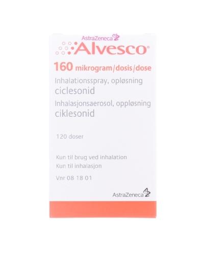 Alvesco Inhalasjonsaerosol, oppløsning 160 mikrog/dose 120doser - Apotek 1