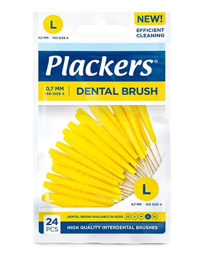 Plackers Dental Brush mellomromsbørste 0,7 mm L 24stk - Apotek 1