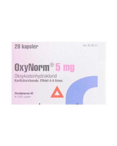 OxyNorm Kapsel, hard 5 mg 28 stk - Apotek 1