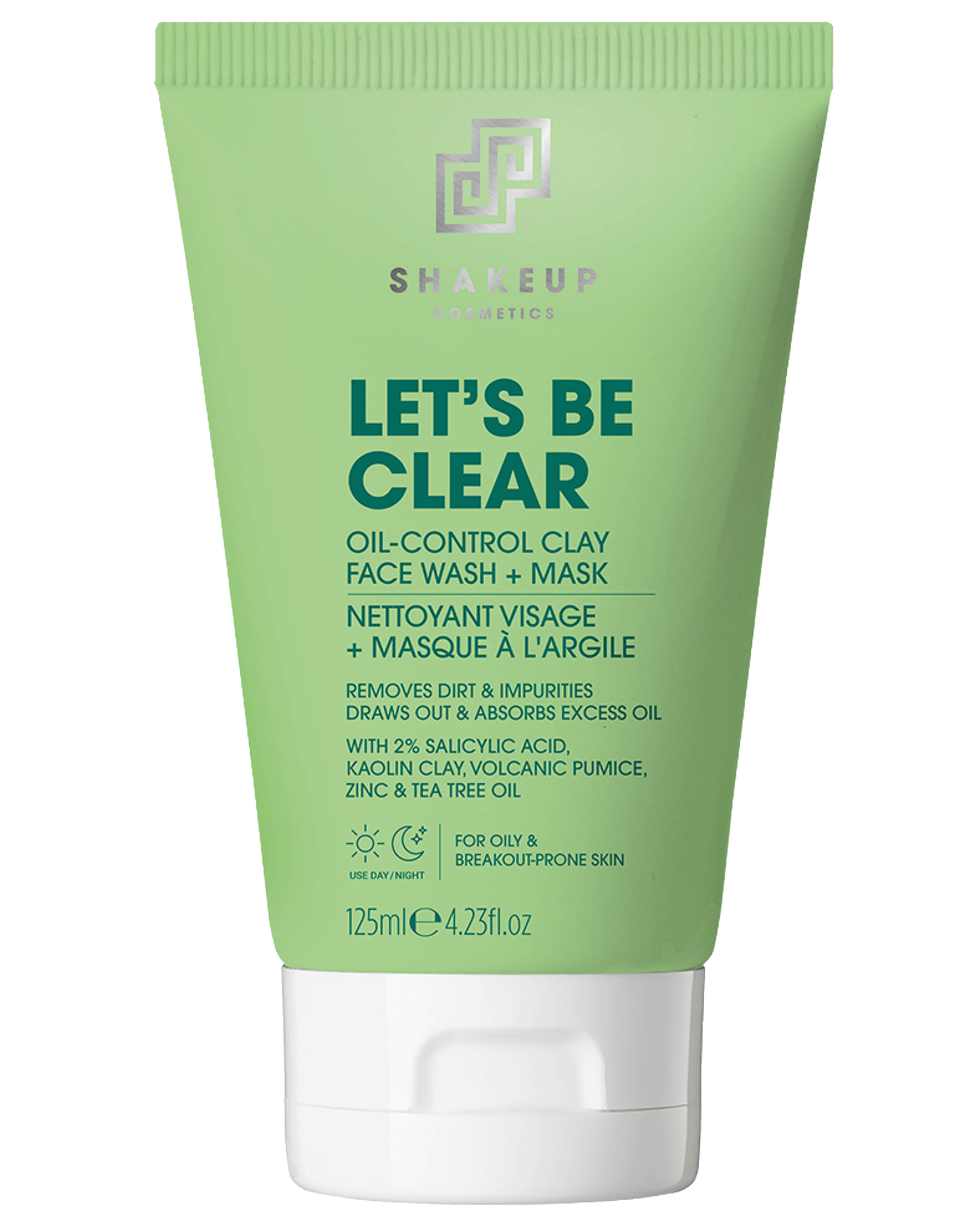 Shakeup Let's Be Clear ansiktsrens/-maske 125 ml - Apotek 1
