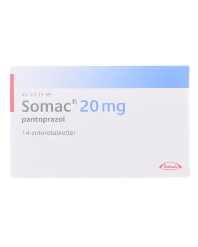 Somac 20 mg enterotabletter 14 stk - Apotek 1