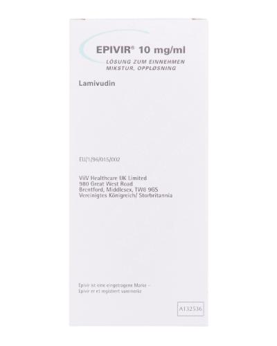 Epivir Mikstur, oppløsning 10 mg/ml 240 ml - Apotek 1