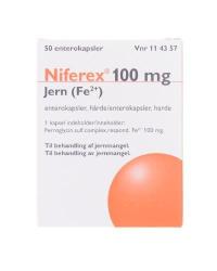 Niferex 100 mg enterokapsler 50 stk - Apotek 1