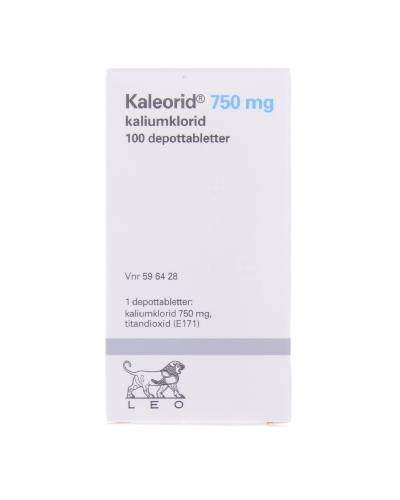 Kaleorid 750 mg depottabletter 100 stk - Apotek 1