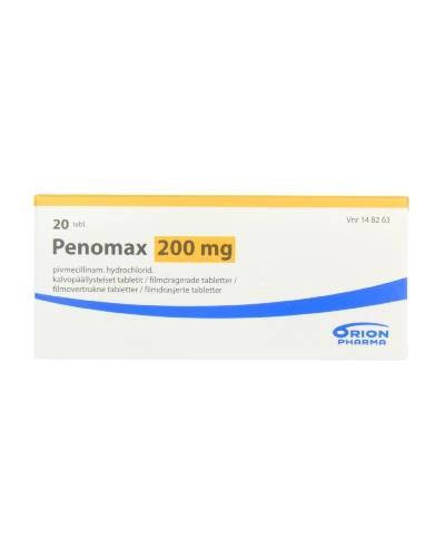 Penomax 200 mg filmdrasjerte tabletter 20 stk - Apotek 1