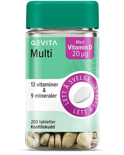 Gevita Multi tabletter 200 stk - Apotek 1