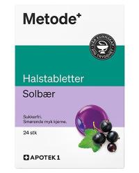 Metode halstabletter solbær 24 stk - Apotek 1