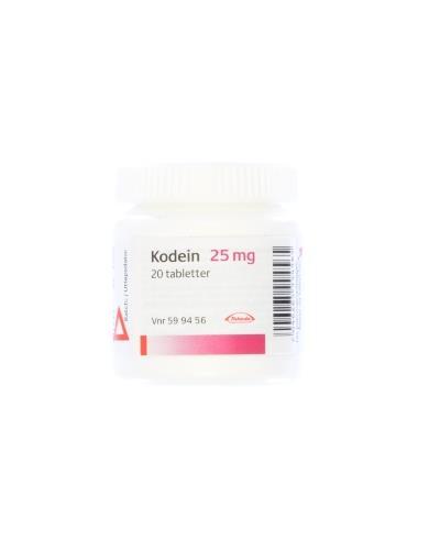 Kodein Tablett, filmdrasjert 25 mg 20 stk - Apotek 1