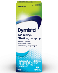 Dymista 137+50 mcg/dose nesespray 120 doser - Apotek 1