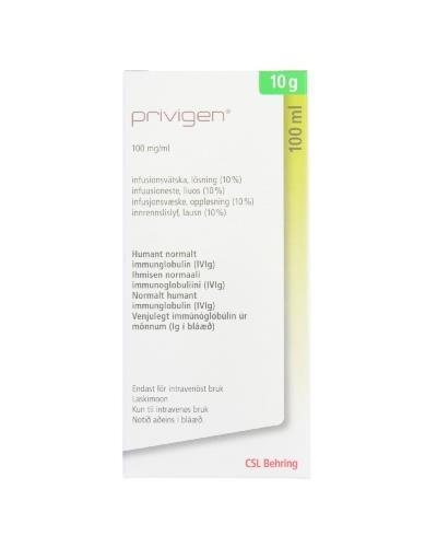 Privigen Infusjonsvæske, oppløsning 100 mg/ml 1x100 ml - Apotek 1