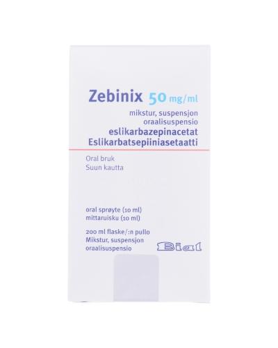 Zebinix 50 mg/ml mikstur, suspensjon flaske av glass 200ml - Apotek 1