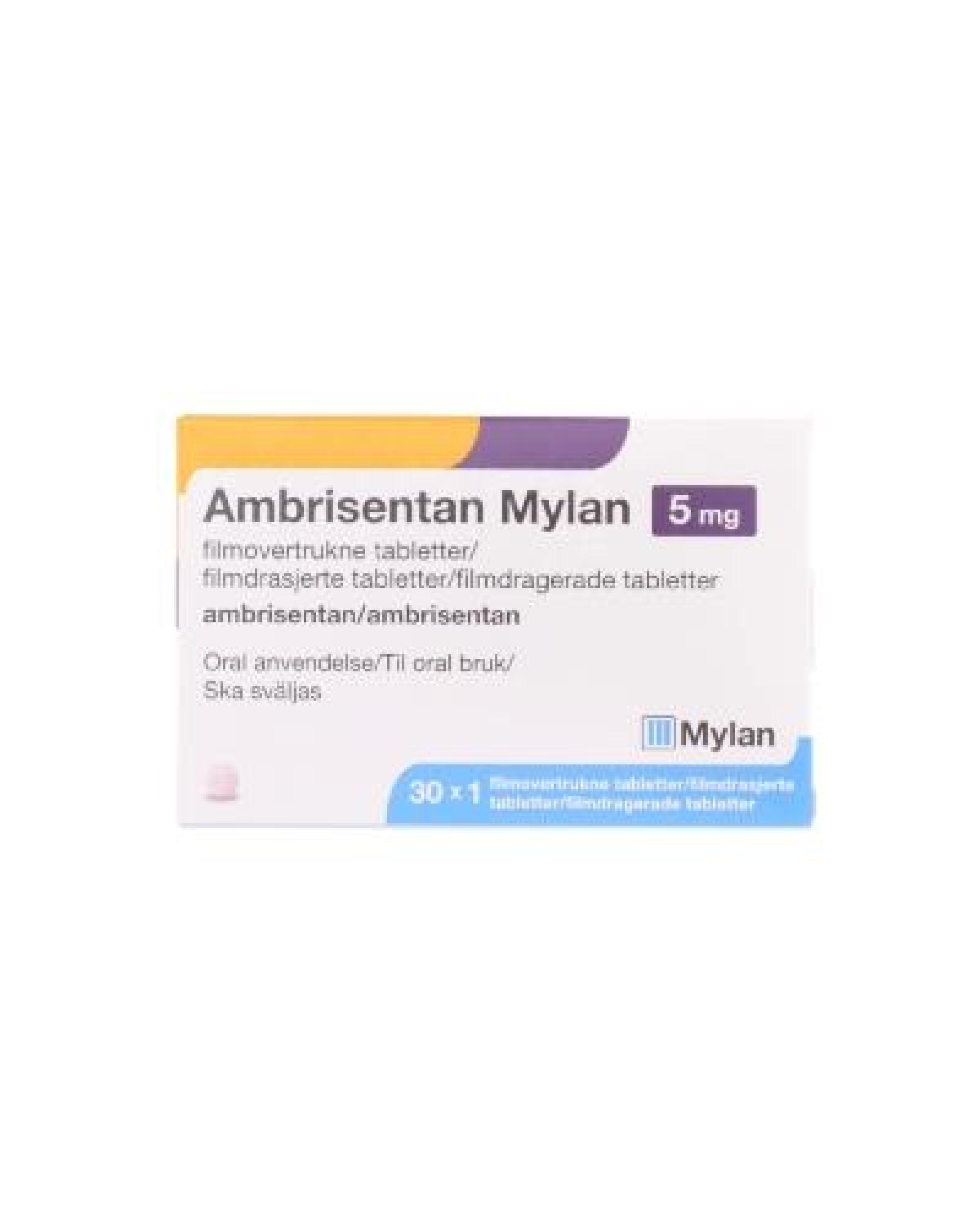 Ambrisentan mylan tab 5mg - Apotek 1