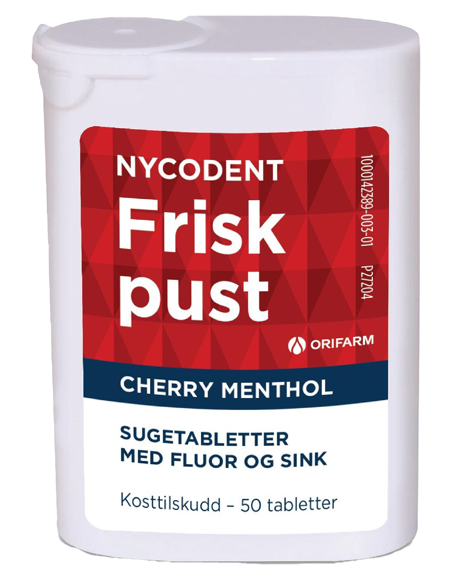 Nycodent Frisk pust Cherry Menthol sugetabletter 50 stk - Apotek 1