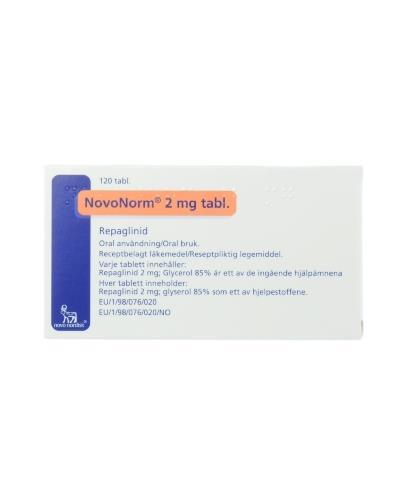 NovoNorm Tablett 2 mg 120 stk - Apotek 1