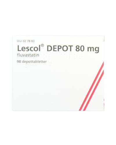 Lescol Depot Depottablett 80 mg 98 stk - Apotek 1
