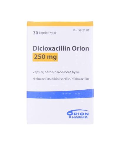Dicloxacillin Orion Kapsel, hard 250 mg 30 stk - Apotek 1