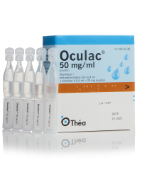 Oculac 50mg/ml øyedråper i endosebeholder 20x0,4 ml - Apotek 1