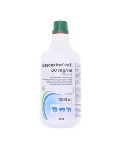 Baycoxine vet 50 mg/ml mikstur, suspensjon plastflaske 1000 ml - Apotek 1