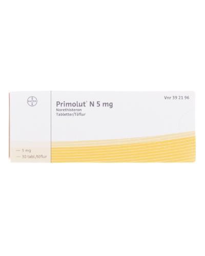 Primolut N tab 5mg - Apotek 1
