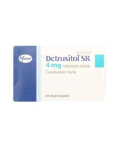 Detrusitol SR Depotkapsel, hard 4 mg 84 stk - Apotek 1
