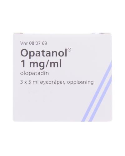 Opatanol Øyedråper, oppløsning 1 mg/ml 3x5ml - Apotek 1