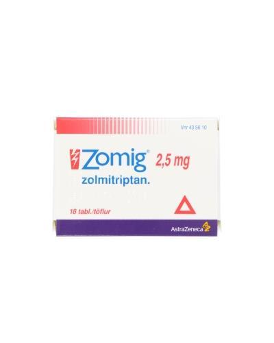 Zomig Tablett, filmdrasjert 2,5 mg 18 stk - Apotek 1