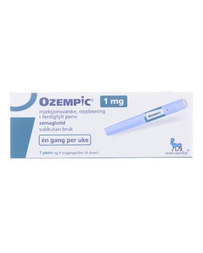 Ozempic 1 mg injeksjonsvæske, oppløsning i ferdigfylt penn 3 ml - Apotek 1