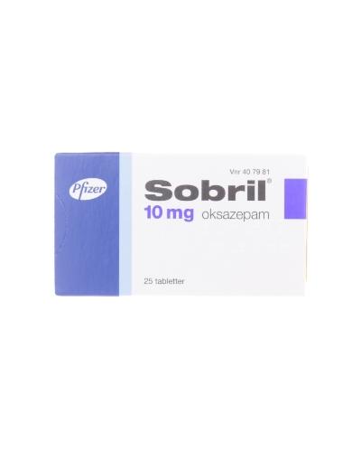 Sobril 10 mg tabletter 25 stk - Apotek 1