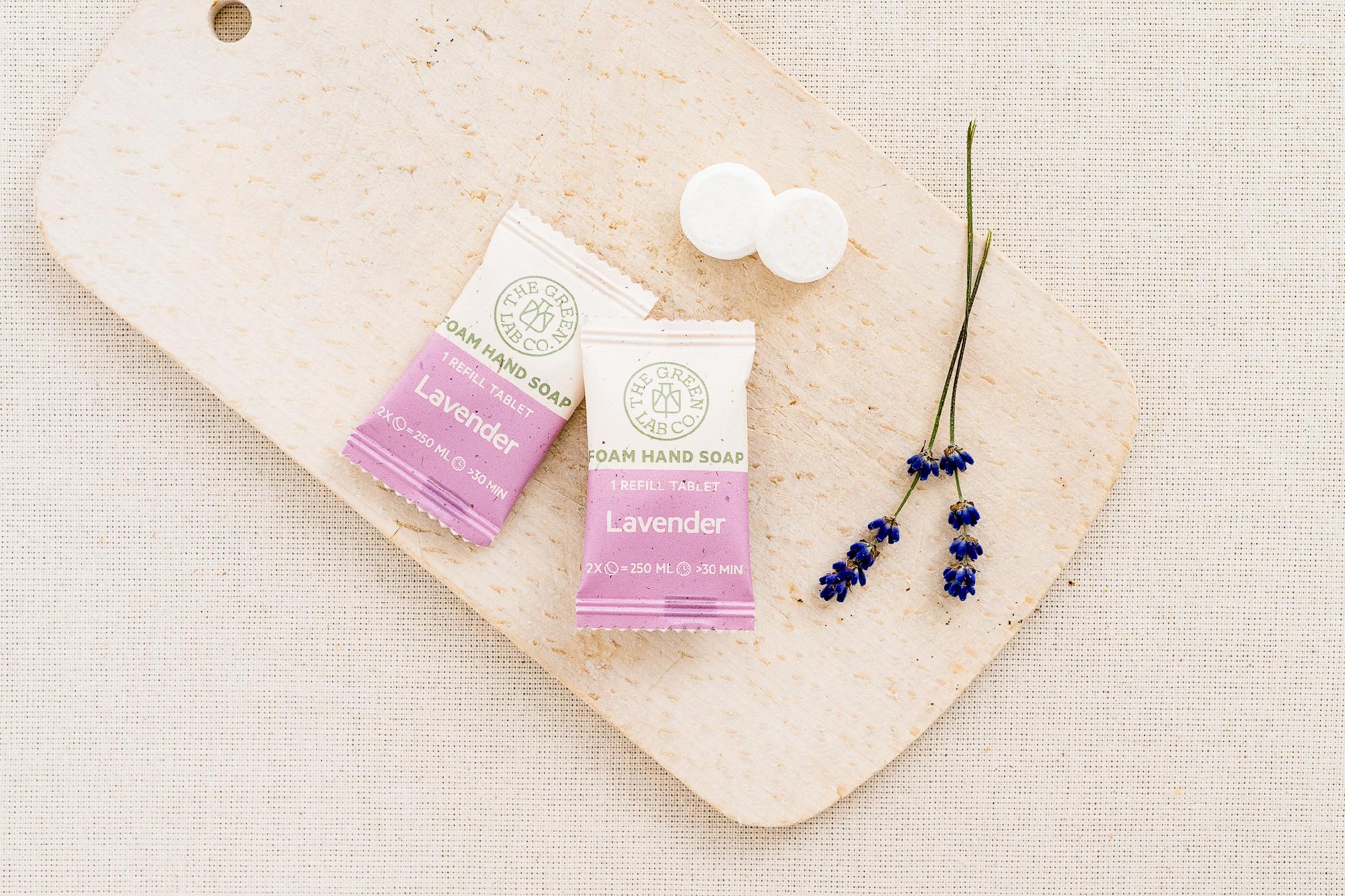 The Green Lab Co. håndsåpe refill appelsinblomst & lavendel 4x125 ml ...