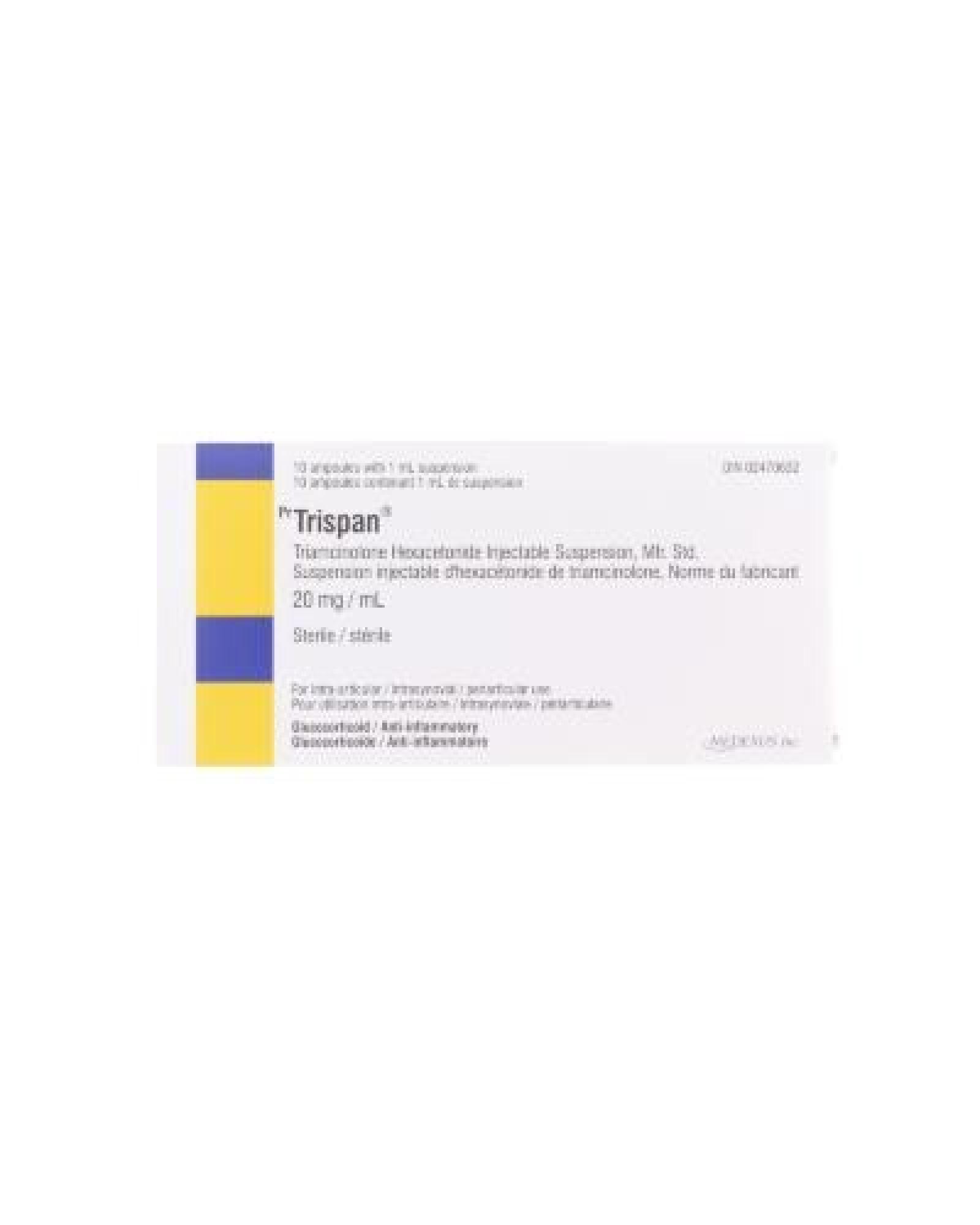 Trispan 20mg/ml injeksjon 10x1 mlamp - Apotek 1