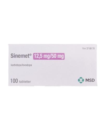 Sinemet 12,5 mg/50 mg tabletter 100 stk - Apotek 1