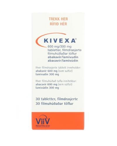 Kivexa Tablett, filmdrasjert 600 mg/300 mg 30 stk - Apotek 1