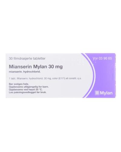 Mianserin Mylan 30 mg filmdrasjerte tabletter 30 stk - Apotek 1