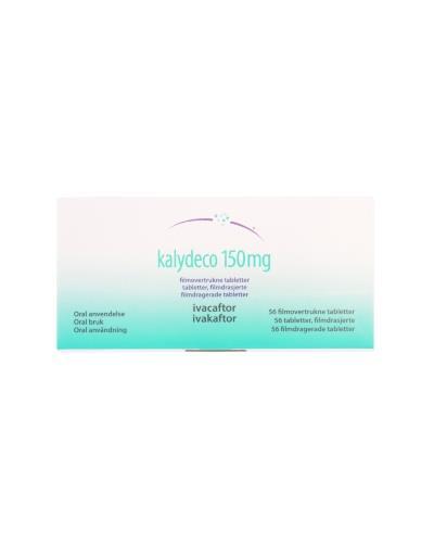 Kalydeco 150 mg filmdrasjerte tabletter 56stk - Apotek 1