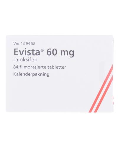 Evista Tablett, filmdrasjert 60 mg 84 stk - Apotek 1
