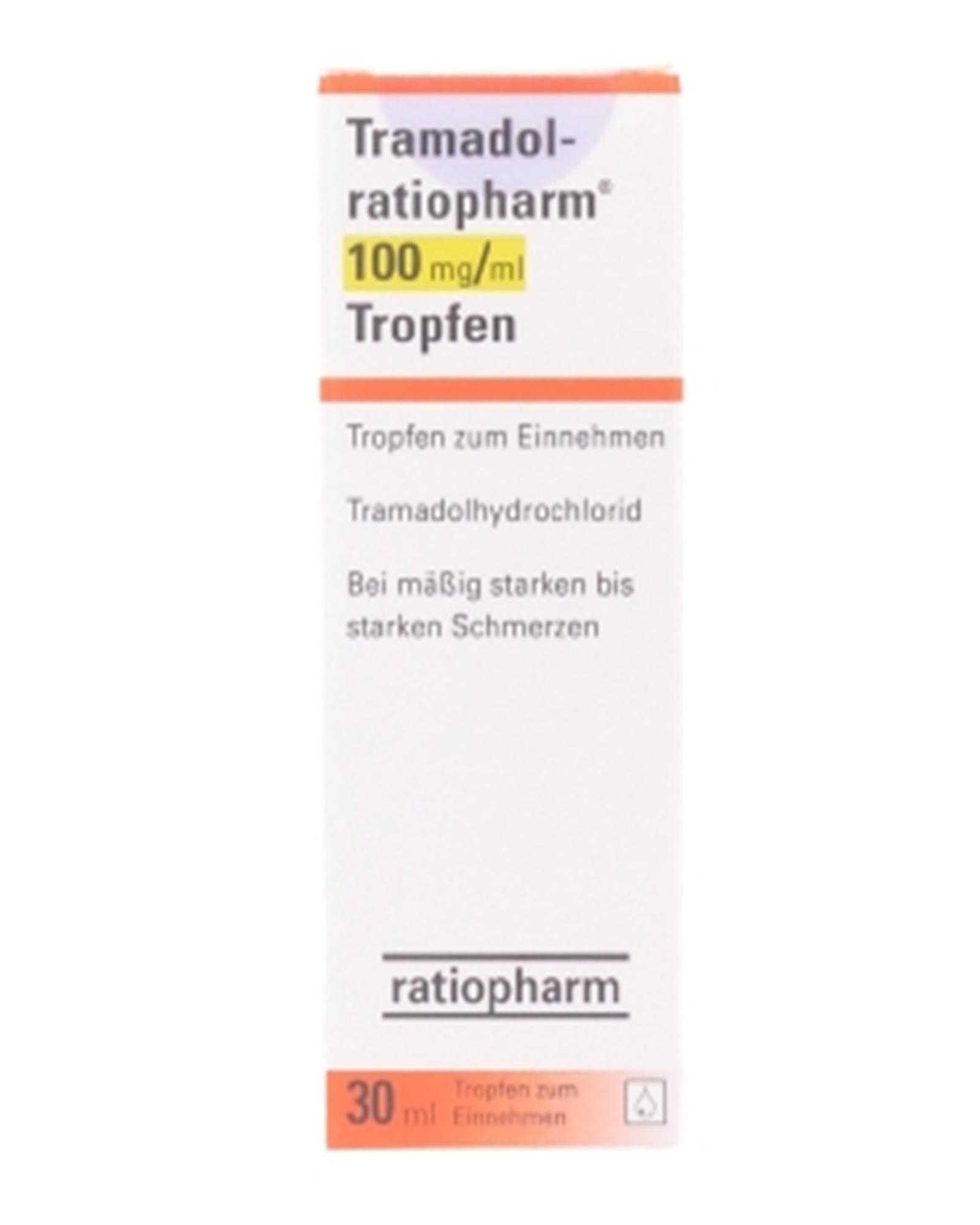 Tramadol-ratiopharm 100mg/ml dråper 30ml - Apotek 1