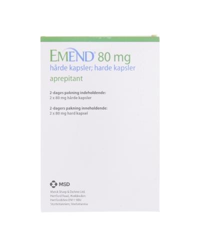 Emend Kapsel, hard 80 mg 2 stk - Apotek 1