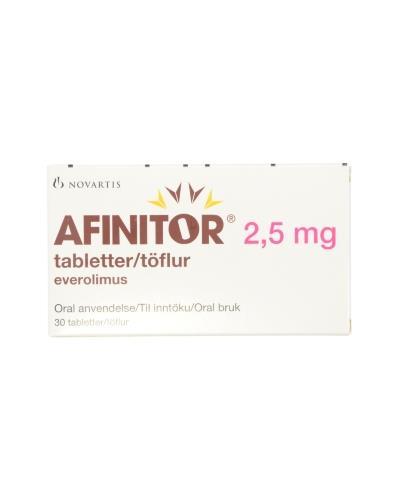 Afinitor Tablett 2,5 mg 30 stk - Apotek 1