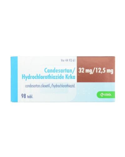 Candesartan/Hydrochlorothiazide Krka 32 mg/12,5 mg tabletter 98 stk ...