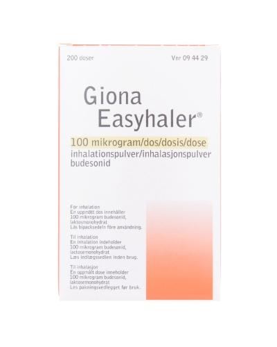 Giona Easyhaler Inhalasjonspulver 100 mikrog/dose 200 doser - Apotek 1