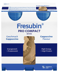 Fresubin Pro Compact Drink næringsdrikk cappuccino 4x125 ml - Apotek 1