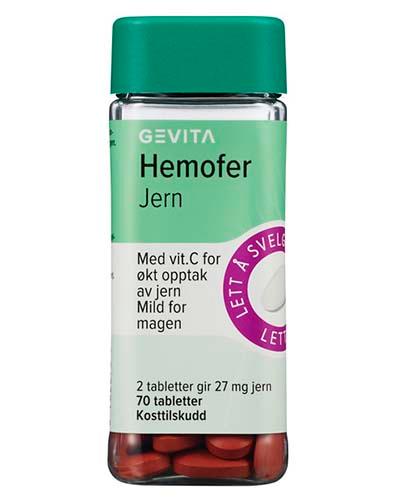 Gevita Hemofer jern tabletter 70stk - Apotek 1