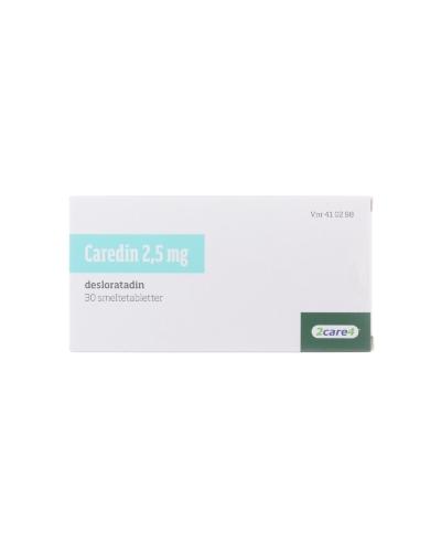Caredin 2,5 mg smeltetabletter 30 stk - Apotek 1