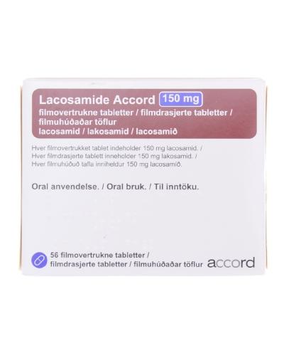 Lacosamide Accord Healthcare 150 mg tabletter 56 stk - Apotek 1