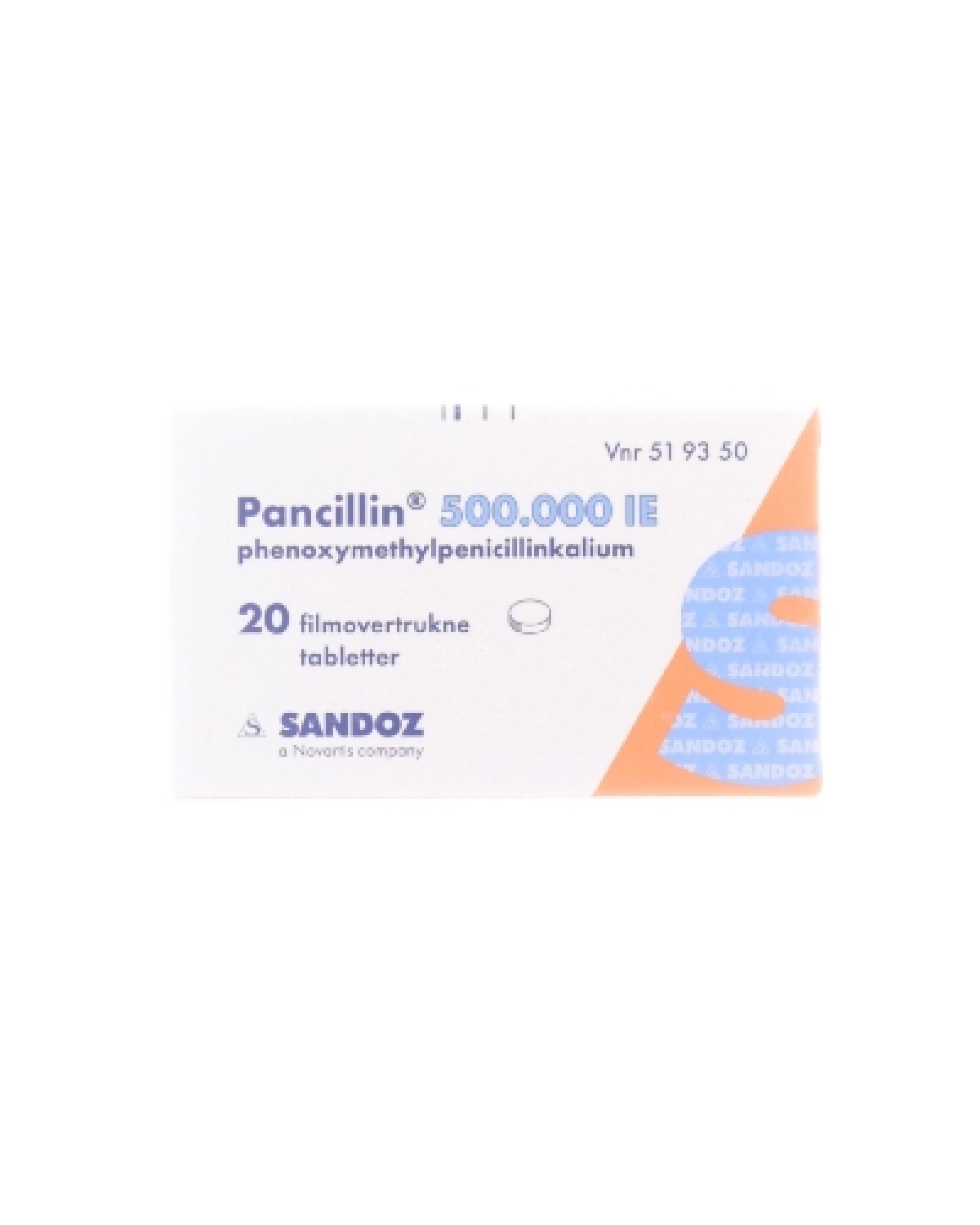 Pancillin 500 000 IE tabletter 20 ENPAC - Apotek 1