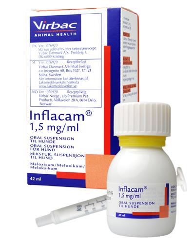 Inflacam 1,5 mg/ml mikstur, suspensjon til hund 42 ml - Apotek 1