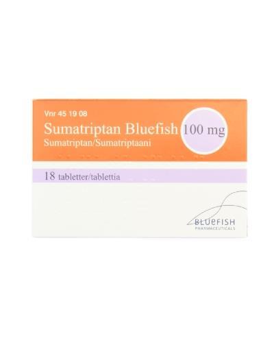 Sumatriptan Bluefish Tablett 100 mg 18 stk - Apotek 1