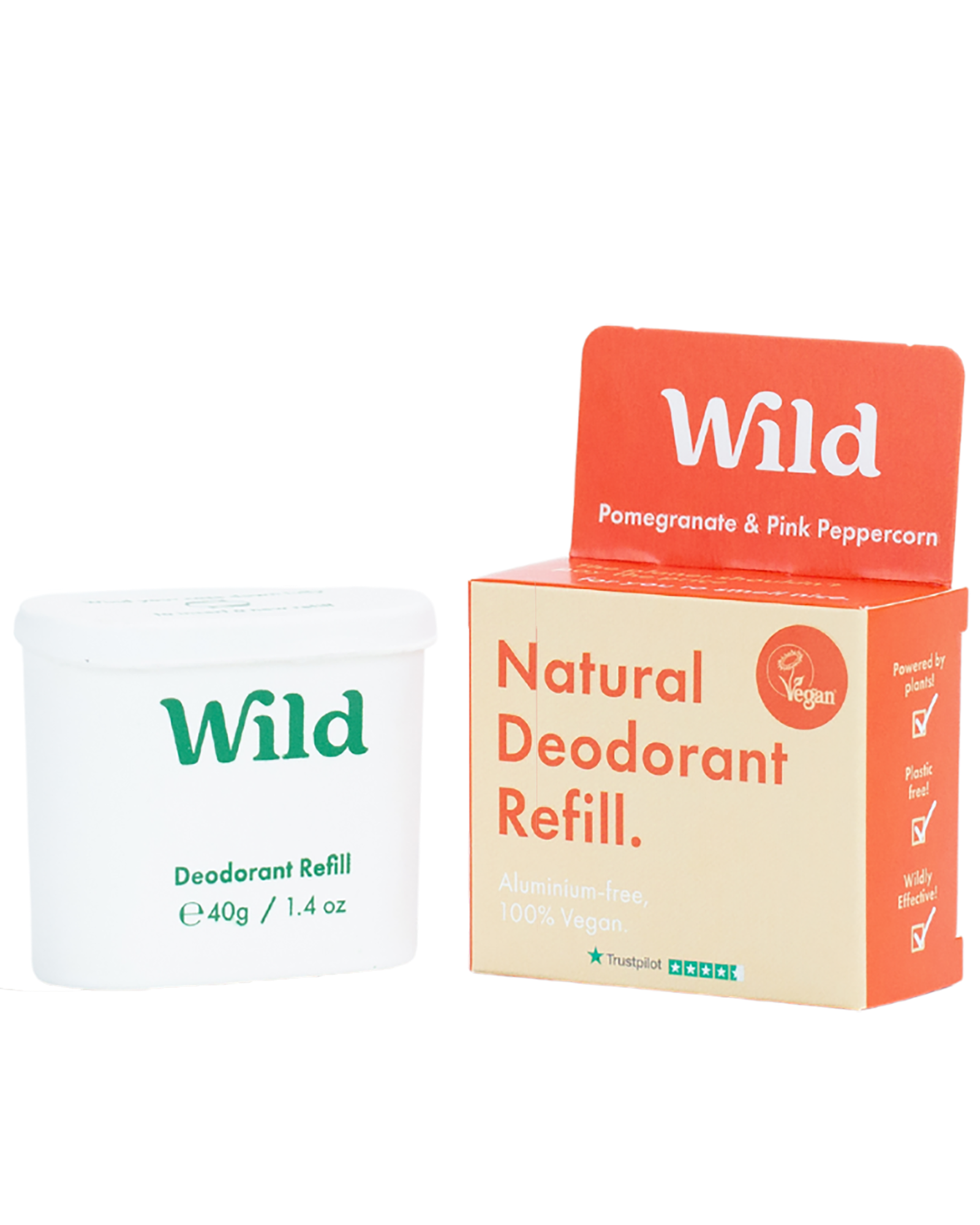 Wild Deo Pomegranate & Pink Peppercorn refill 40 g - Apotek 1